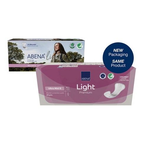 Abena Light Ultra Mini Bladder Control Pads For Incontinence, Unisex ...