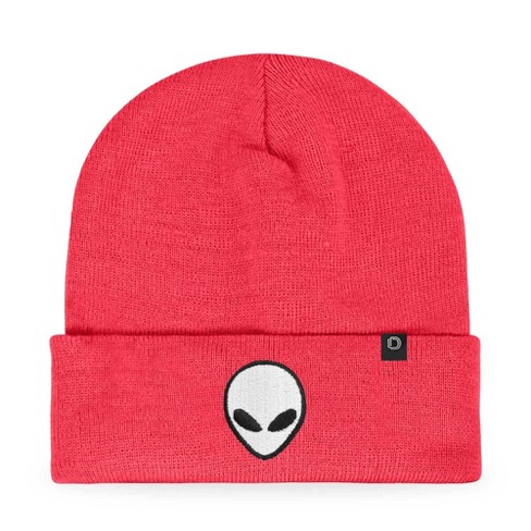 Dalix Alien Embroidered Beanie Hat Knit Cap Cold Weather Mens In Neon ...