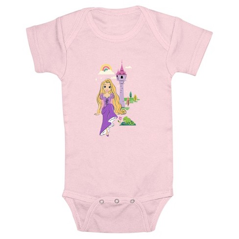 Infant's Tangled Cartoon Rapunzel Bodysuit : Target