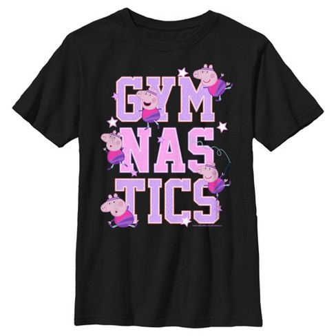 Boy's Peppa Pig Gymnastics T-shirt - Black - X Large : Target