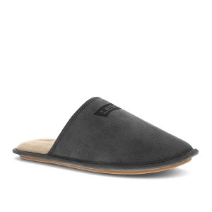 Levi s Mens Milton 2 Microsuede Scuff House Shoe Slippers Charcoal Size M