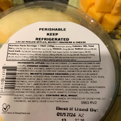 Disney Foodles Peeled Apples, Cheese & Crackers Crunch Pak - 3.85oz ...