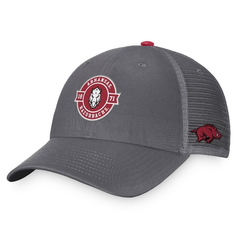 Ncaa Arkansas Razorbacks Unstructured Meshback Hat - Gray/white : Target