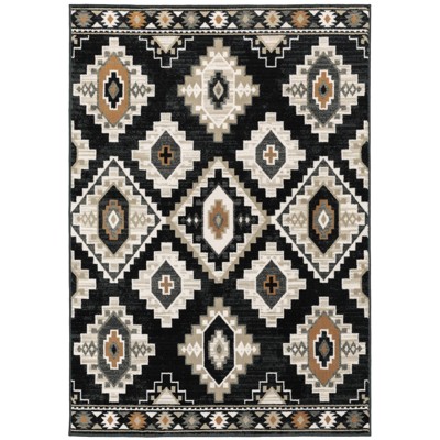 Well Woven Lizette Dark Blue Traditional Medallion Southwestern 5'3" X ...