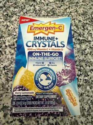 Emergen-c Immune + Crystals On-the-go Immune Support Tablets - Berry Lemonade - 28ct : Target