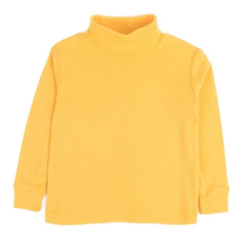 Leveret Kids Cotton Turtleneck Yellow 6 Year : Target
