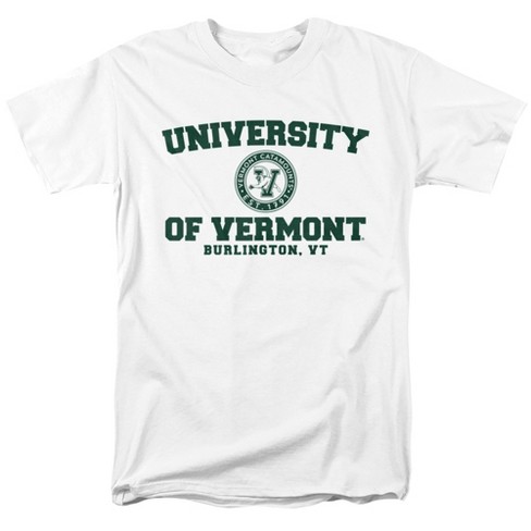 University Of Vermont Official Circle Logo Adult T-shirt, White, Medium ...