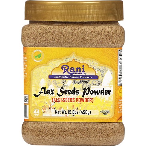 Flax Seeds (alsi) Powder- 15.8oz (450g) - Rani Brand Authentic Indian ...
