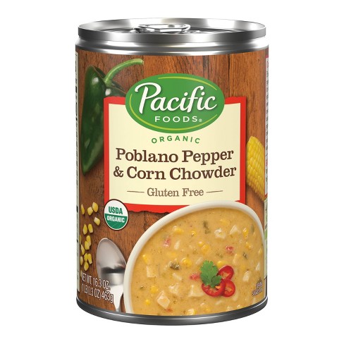 Pacific Foods Organic Gluten Free Poblano Pepper & Corn Chowder Soup ...