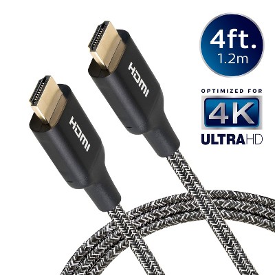 Philips 4' Elite Premium High-speed Hdmi Cable With Ethernet, 4k@60hz ...