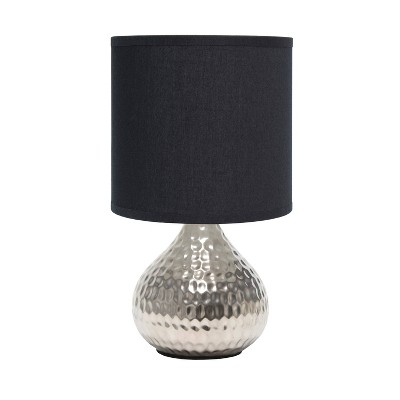 13" Traditional Ceramic Table Lamp Black - Ore International : Target