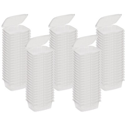 Inno-Pak 32 oz Rectangular Container Clear RPET Hinged Lid - Pack of ...