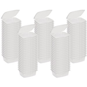 Inno-Pak 32 oz Rectangular Container Clear RPET Hinged Lid - Pack of ...