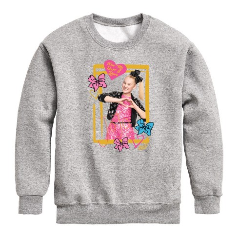 Jojo Siwa Jojo Love Graphic Long Sleeve Fleece Sweatshirt - Athletic ...