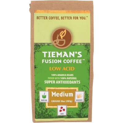Tieman’s Fusion Coffee Ground Medium Roast Fusion - Case Of 6 - 10 Oz ...