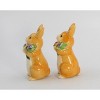 Kevins Gift Shoppe Ceramic Easter Bunny Rabbits With Flowers Salt And ...
