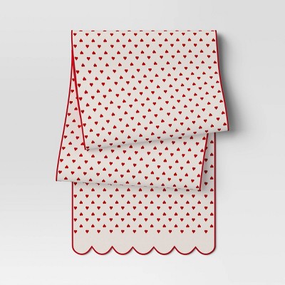 72"x14" Hearts Table Runner - Threshold™ : Target