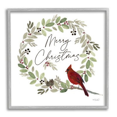 Northlight 25.5" Wood Framed Blue And Red Merry Christmas Wall Decor ...