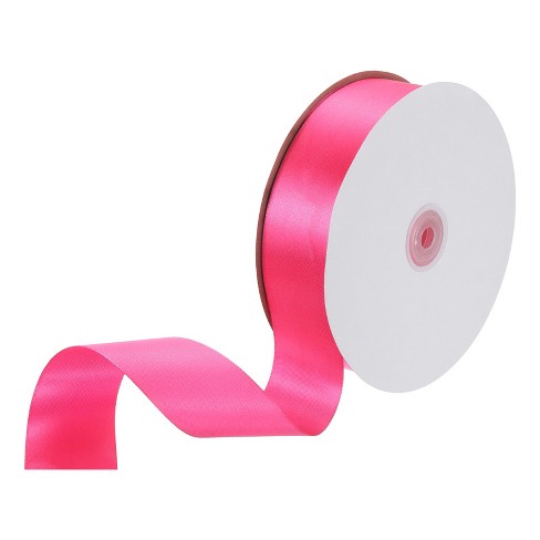 Unique Bargains Silky Polyester Smooth Shiny Fabric Ribbons Rose Red 1 ...