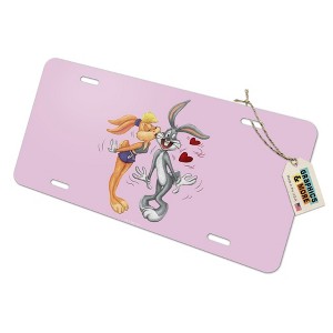 Looney Tunes Bugs and Lola Kiss Novelty Metal Vanity Tag License Plate ...