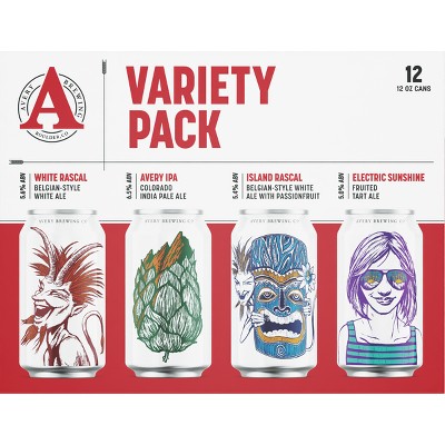 Avery Core Team Variety Beer Pack - 12pk/12 Fl Oz Cans : Target