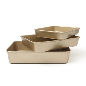 Martha Stewart 3-Piece Baking Pan Set – 13", 15", 17" Baking Pans ...