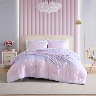 Betseyville Queen Ombre Bright Bed Set Purple : Target