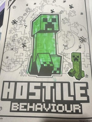 Crayola 96pg Minecraft Coloring Book With Sticker Sheet : Target