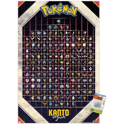 Trends International Pokémon - Kanto Trio Unframed Wall Poster Print ...