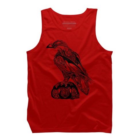 Men's Design By Humans Artistic Black Raven By Katrinawold Tank Top ...