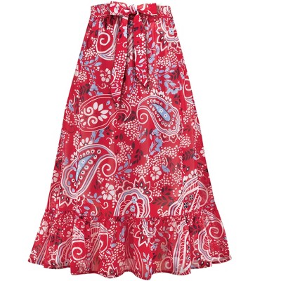 Women's Pleated Tiered Maxi Skirt Beige Medium -white Mark : Target