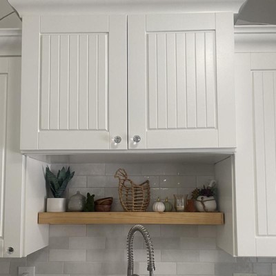 36" Floating Wood Shelf Natural - Threshold™ : Target