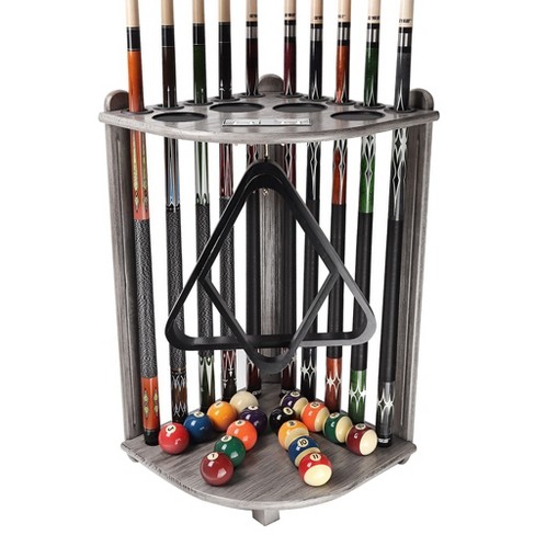 10 Pool Cue Corner Rack - Grey : Target