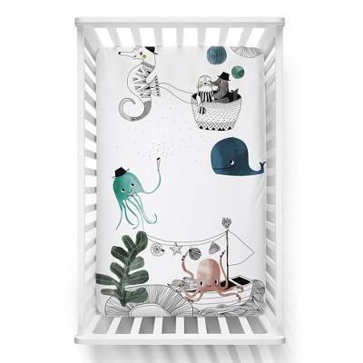 Rookie Humans Space Explorer 100% Cotton Fitted Crib Sheet. : Target