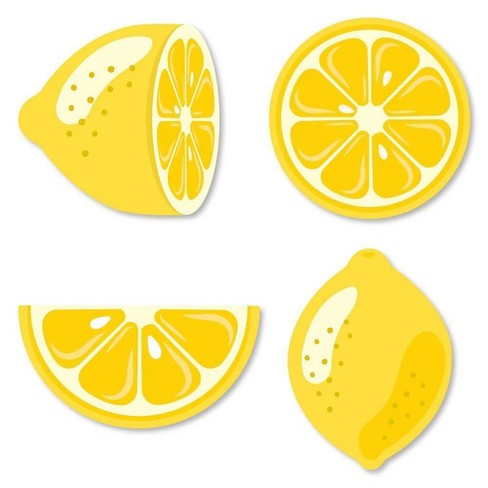 Big Dot Of Happiness So Fresh - Lemon - Diy Shaped Citrus Lemonade ...