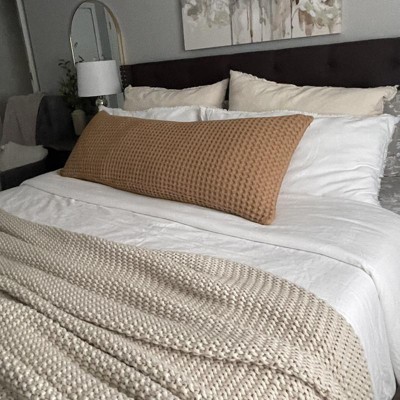 Waffle Body Pillow Cover Natural - Casaluna™ : Target