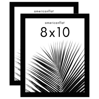 Americanflat 2 Pack Of 8x10 Frames - Plexiglass Cover - Black : Target