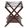 Pj Wood Portable Hotel Style Solid Wooden Folding Luggage Rack With ...