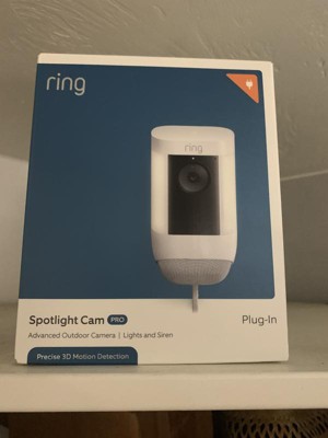 Ring 1080p Spotlight Cam Pro Plug-in Security Camera - Black : Target