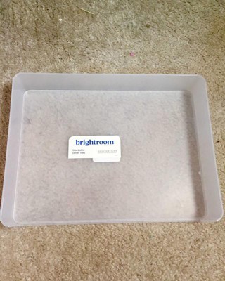 Plastic Stacking Letter Tray Clear - Brightroom™ : Target