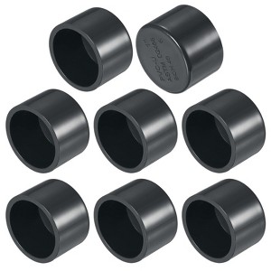 Unique Bargains 8-Pack UPVC Pipe End Cap Fitting for Plumbing/Garden ...