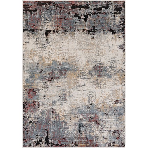 Mark & Day Milheeze 6'7"x9' Rectangle Woven Indoor Area Rugs Charcoal ...