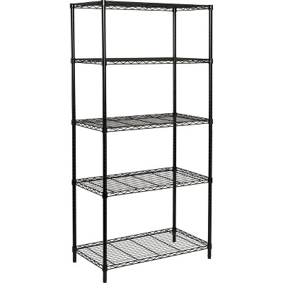 Whitmor Supreme 5 Tier Shelving Chrome Silver : Target