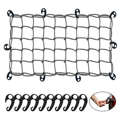 Mockins 36" X 20" Heavy Duty Bungee Net|stretches To 84" X 40" - Gray ...