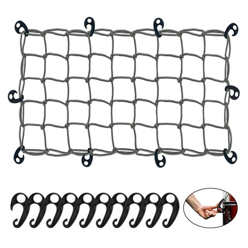 Mockins 36" X 20" Heavy Duty Bungee Net|stretches To 84" X 40" - Gray ...