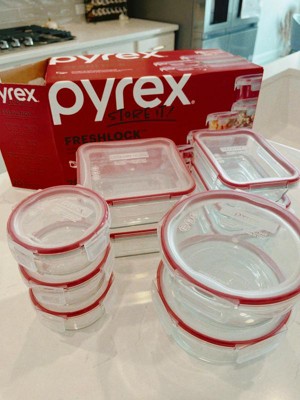 Pyrex 20pc Glass Freshlock Food Storage Set : Target