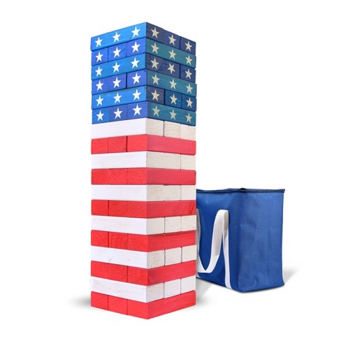 Gosports 5 Ft Giant Wooden Toppling Tower - Includes Bonus Rules With ...