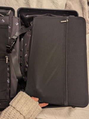 Signature Hardside Trunk Carry On Spinner Suitcase Blue - Open Story ...