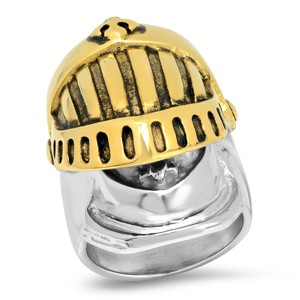 Steeltime Men's two tone stainless steel and 18k gold plated movable ...