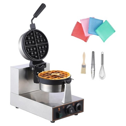 Commercial Waffle Making Machine 360 Degree Rotating Electric Non-stick ...